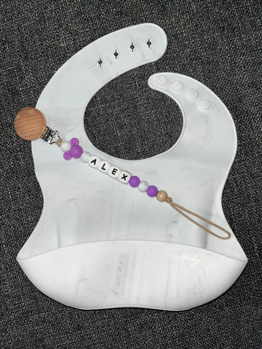 Mouse Personalised Dummy Clip – Hushbaby